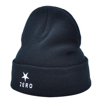 China OEM Polyester 58CM Knit Beanie Hats With Custom Embroidery logo for sale