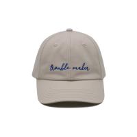 China Custom 6 Panel Cotton Baseball Cap with 6 Eyelets and Adjustable Strap for sale