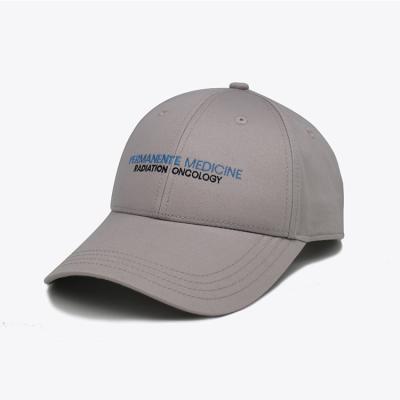 China White Cotton 6 Panel Baseball Cap Reinforced Seams With Custom Embroidery logo for sale