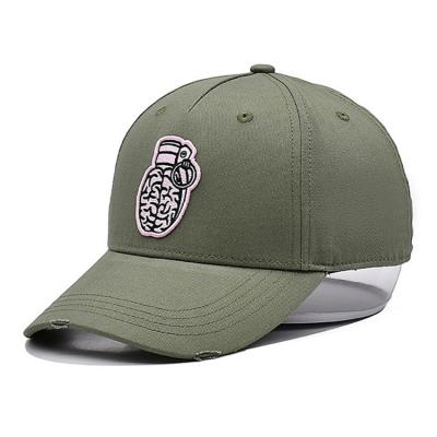 중국 곡선 비저 5 패널 면화 야구 모자 매치 천 색상 안구 판매용