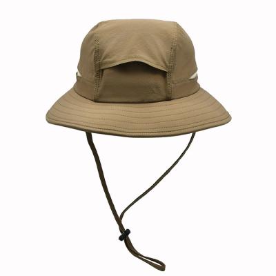 China Sunshade for Medium Crown Customized Color Fishing Bucket Hat Cotton for sale