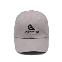 China Black Cotton Six Panel Baseball Cap High Profile Curved Visor Custom Size for sale