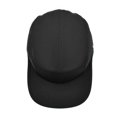 China Customized Eyelets Flat Brim Camper Hat with Medium Brim Length for sale