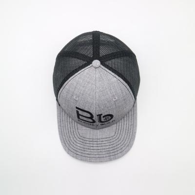China Plastic Snapback Trucker Cap Pre-curved Visor Richardson Style for sale