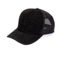 China Cotton 6 Panel Baseball Cap High Profile Embroidered Logo Adjustable Strap Black for sale