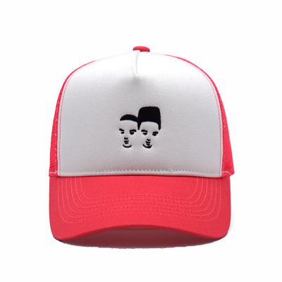 China Unisex 5 Panel Trucker Cap Pre Curved Visor For Outdoor Activities for sale
