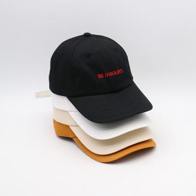 China Curved Visor Embroidered Baseball Caps Full Seasons Structured Unstructured for sale