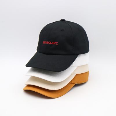 China Curved Visor Embroidered Baseball Caps Full Seasons Structured Unstructured for sale