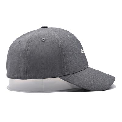 China Structured Embroidered Baseball Caps Polyester Nylon Corduory Curved Visor for sale