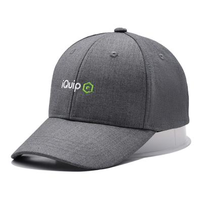 China Structured Embroidered Baseball Caps Polyester Nylon Corduory Curved Visor for sale