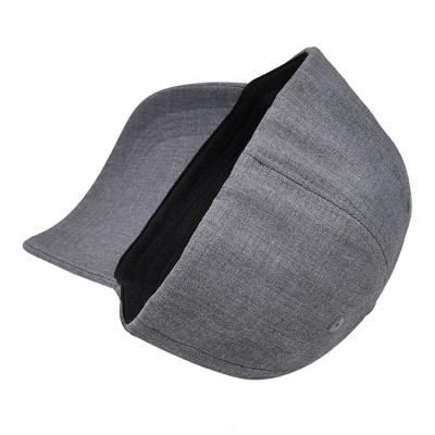 China Structured Embroidered Baseball Caps Polyester Nylon Corduory Curved Visor for sale
