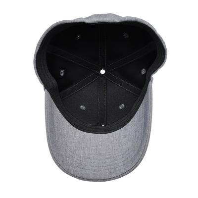 China Structured Embroidered Baseball Caps Polyester Nylon Corduory Curved Visor for sale