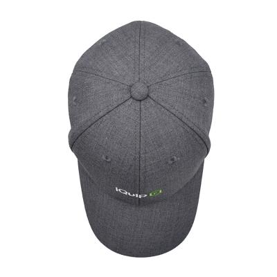 China Structured Embroidered Baseball Caps Polyester Nylon Corduory Curved Visor for sale