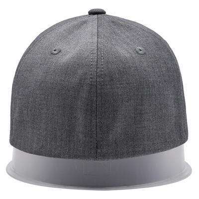 China Structured Embroidered Baseball Caps Polyester Nylon Corduory Curved Visor for sale