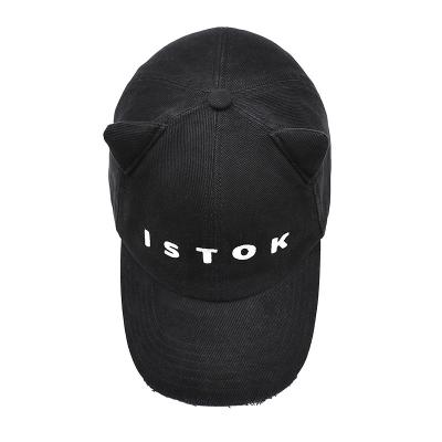 China Reinforced Seams 6 Panel Baseball Cap in Cotton Material for B2B Purchases for sale