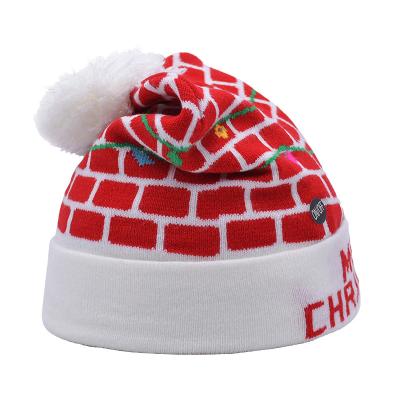 China 58CM Adults Winter Knit Beanie Hats With Common Fabric Feature for sale