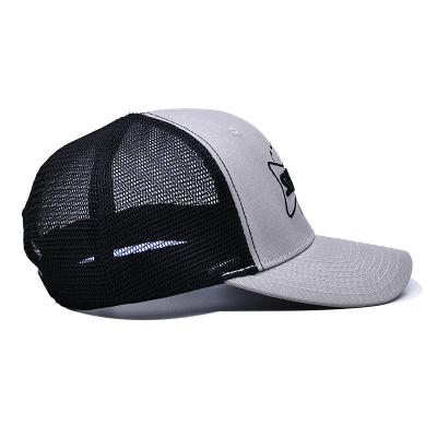China Trendy Classic Trucker Cap With Pre Curved Visor Plastic Snapback Closure Logo Customize Cool for sale