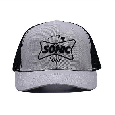 China Trendy Classic Trucker Cap With Pre Curved Visor Plastic Snapback Closure Logo Customize Cool for sale