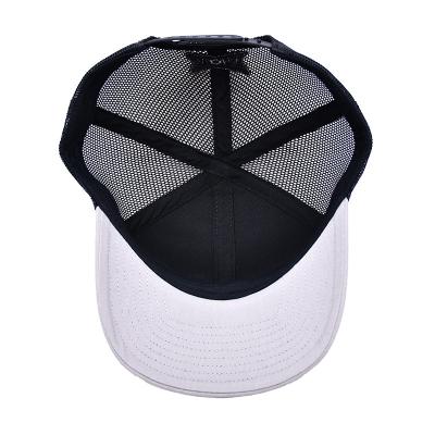 China Trendy Classic Trucker Cap With Pre Curved Visor Plastic Snapback Closure Logo Customize Cool for sale