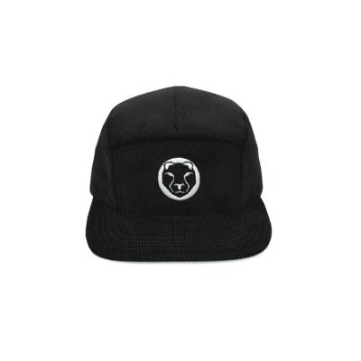 China Corduroy 5 Panel Camper Cap For Running Flat Bill Camping Hat for sale