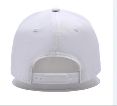 China Flat Curve Peak Style 5 Panel Baseball Cap With 3D Embroidery Logo Cotton Sweatband for sale