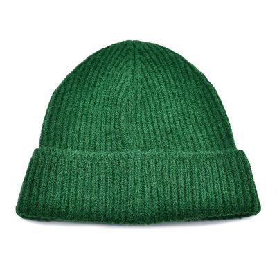 China Custom Knit Cuffed Acrylic Slouchy Beanie Hats Fisherman Skull Hats Winter Cap for sale