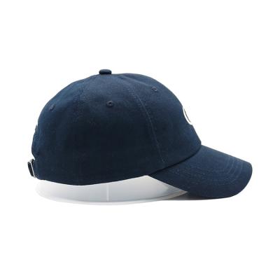 China Reinforced Embroidered Logo Baseball Cap With Custom Color Seams for sale