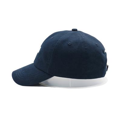 China Reinforced Embroidered Logo Baseball Cap With Custom Color Seams for sale