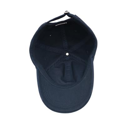 China Reinforced Embroidered Logo Baseball Cap With Custom Color Seams for sale