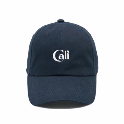 China Reinforced Embroidered Logo Baseball Cap With Custom Color Seams for sale