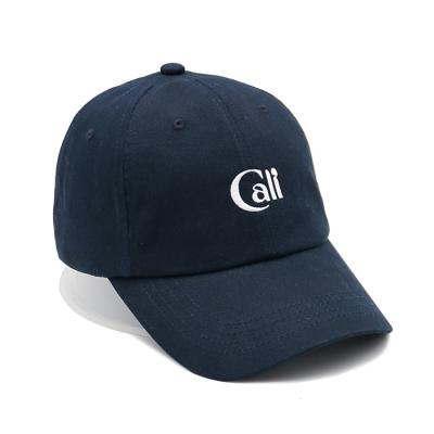 China Reinforced Embroidered Logo Baseball Cap With Custom Color Seams for sale