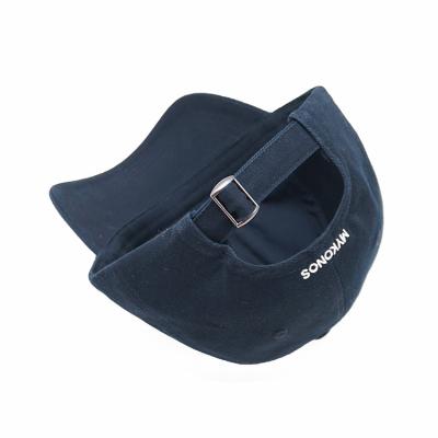China Reinforced Embroidered Logo Baseball Cap With Custom Color Seams for sale