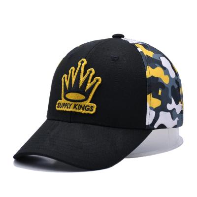 China Unisex geborduurde katoenen honkbalpetjes met op maat gemaakte oogjes en sluiting Te koop