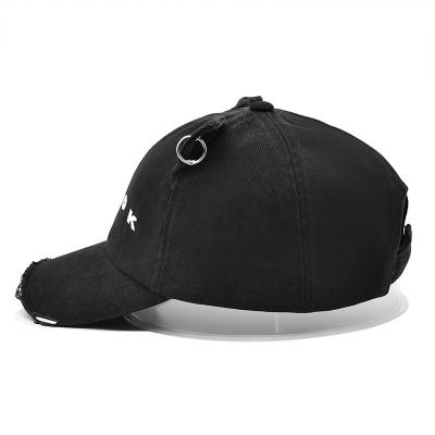China Curved Visor 6 Panel Baseball Cap Customize Your Style with Cotton With Distressed for sale