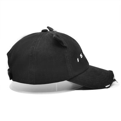 China Curved Visor 6 Panel Baseball Cap Customize Your Style with Cotton With Distressed for sale