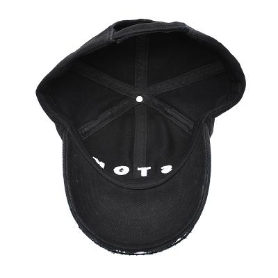 China Curved Visor 6 Panel Baseball Cap Customize Your Style with Cotton With Distressed for sale