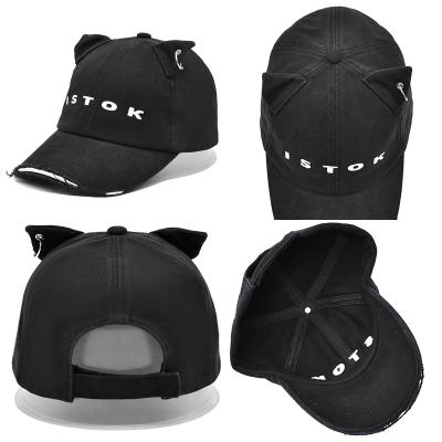 China Curved Visor 6 Panel Baseball Cap Customize Your Style with Cotton With Distressed for sale