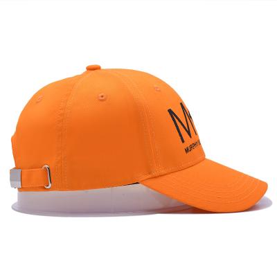 China Structed Front Panel Six-Panel Baseball Cap Cotton Fabric With Embroidery Logo for sale