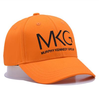 China Structed Front Panel Six-Panel Baseball Cap Cotton Fabric With Embroidery Logo for sale