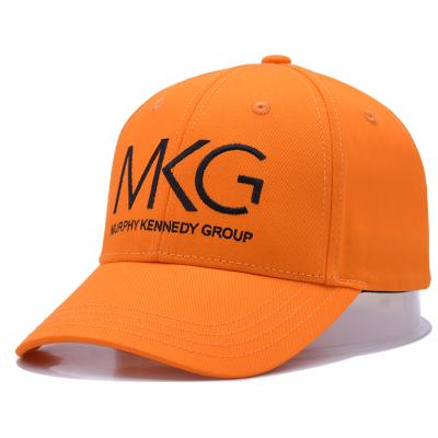 China Structed Front Panel Six-Panel Baseball Cap Cotton Fabric With Embroidery Logo for sale