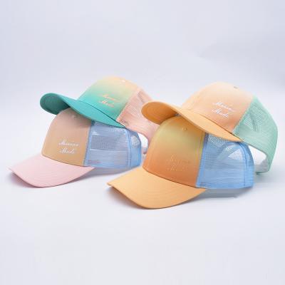 China factory price Six Panel Constructured  Trucker Baseball Cap Match The Fabric Color for sale