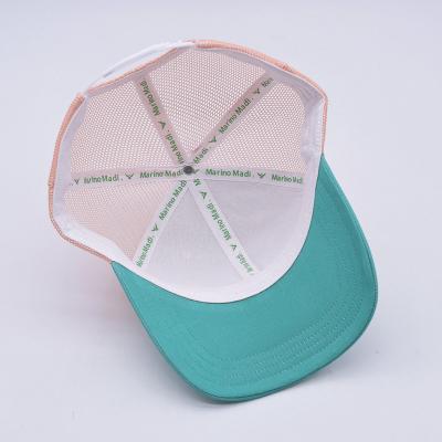 China factory price Six Panel Constructured  Trucker Baseball Cap Match The Fabric Color for sale
