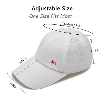 Cina Cappello Ace Fabbricante Nuova tecnologia Nastro senza cuciture Stile Baseball Bianco Sport Cappelli da baseball in vendita