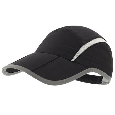 China Summer Quick Dry Foldable Running Hat Custom Logo 5 Panel Plain Baseball Cap Women Men Portable UPF50+ 5 Panel Sun Hat for sale