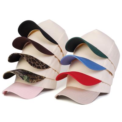 China Wholesale Custom Unisex Adjustable Baseball Caps for Outdoor Sports Spring Autumn Lightweight 5 Panel Color Blocked Hats for sale