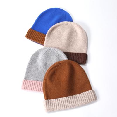 China Professional Beanie Manufacturer New Design Custom Beanie Hat Warm Cotton Cuffed Winter Hats with Logo for sale