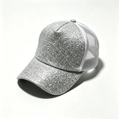 China 6 Panel Trucker Cap with Breathable Mesh Panels Adjustable Snapback Closure and Embroidered Logo Option for sale