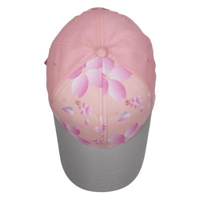 Cina Berretto da baseball personale delle signore, cappello di baseball del fiore di sublimazione respirabile in vendita