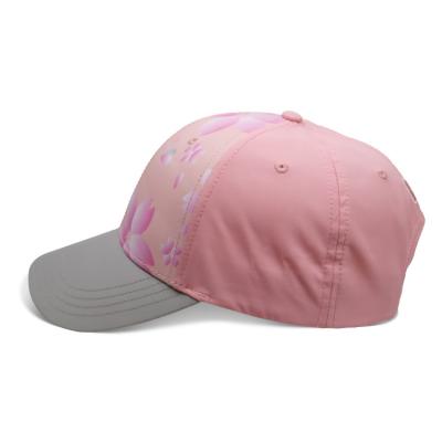 Cina Berretto da baseball personale delle signore, cappello di baseball del fiore di sublimazione respirabile in vendita