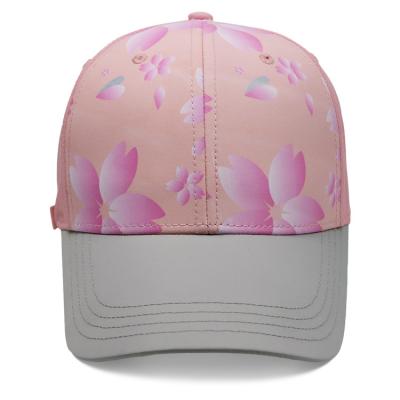 Cina Berretto da baseball personale delle signore, cappello di baseball del fiore di sublimazione respirabile in vendita